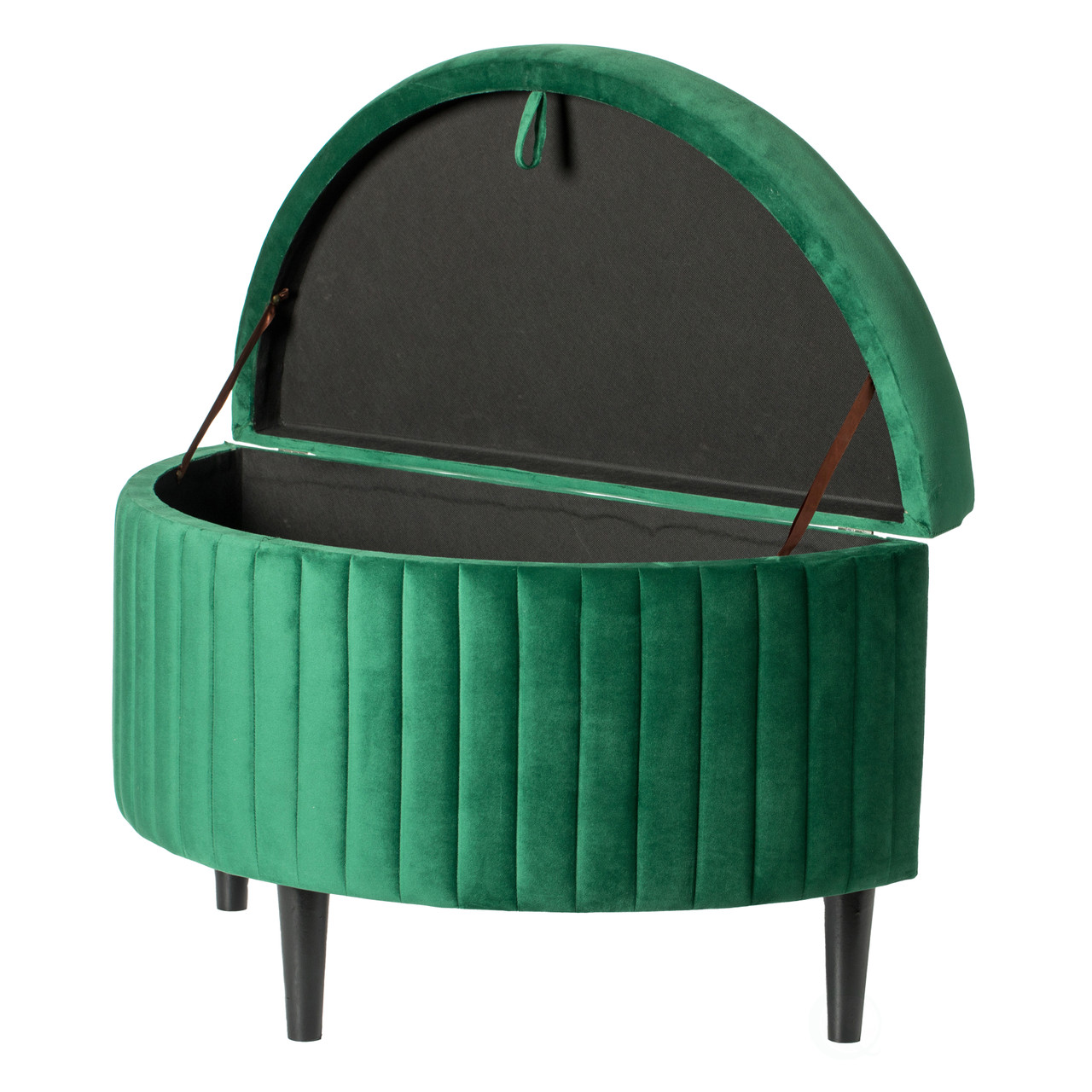 Buy Wholesale QI004048.L.GN Half Moon Modern Velvet Tufted Storage ...