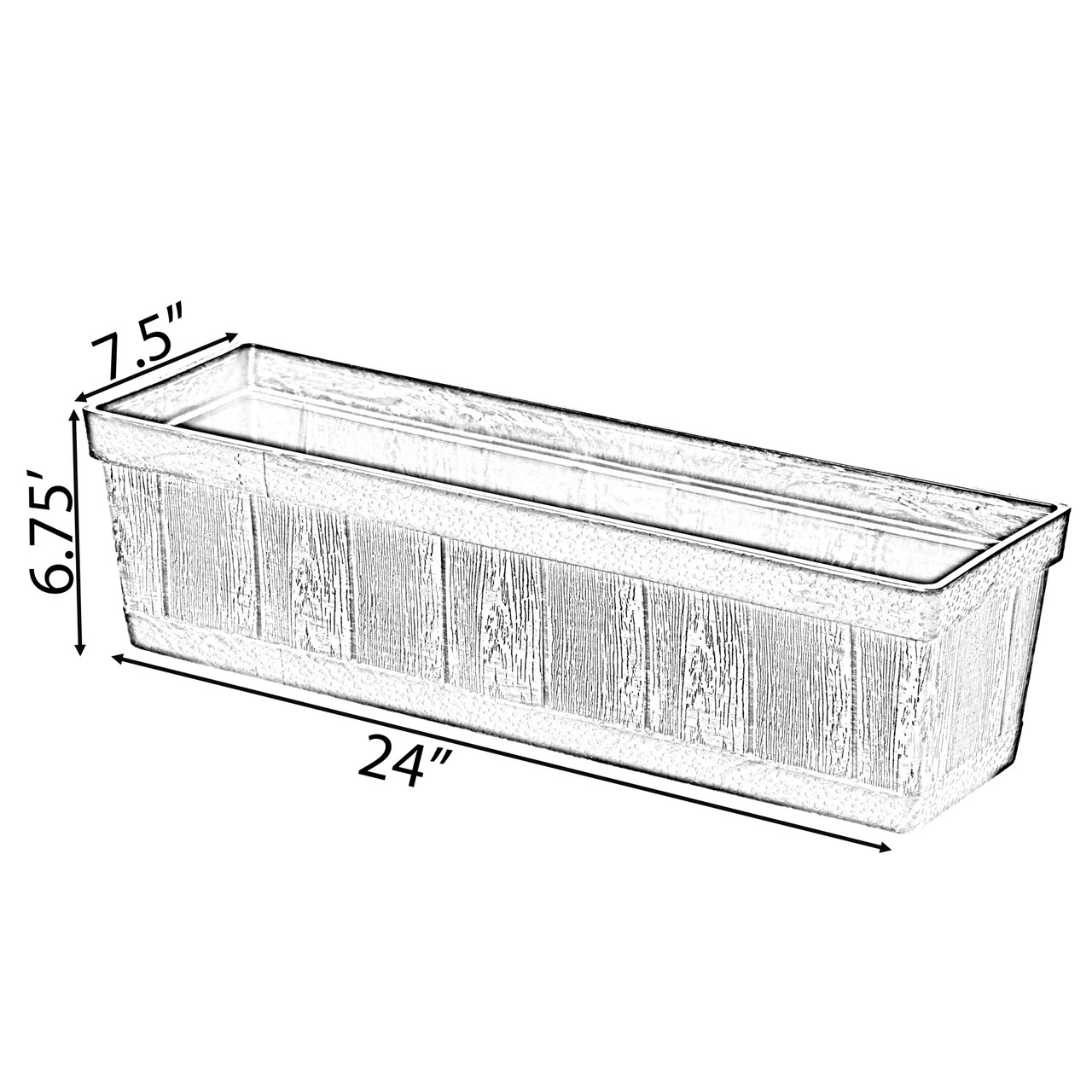 Buy Wholesale QI004121 Outdoor and Indoor Rectangle Trough Plastic ...