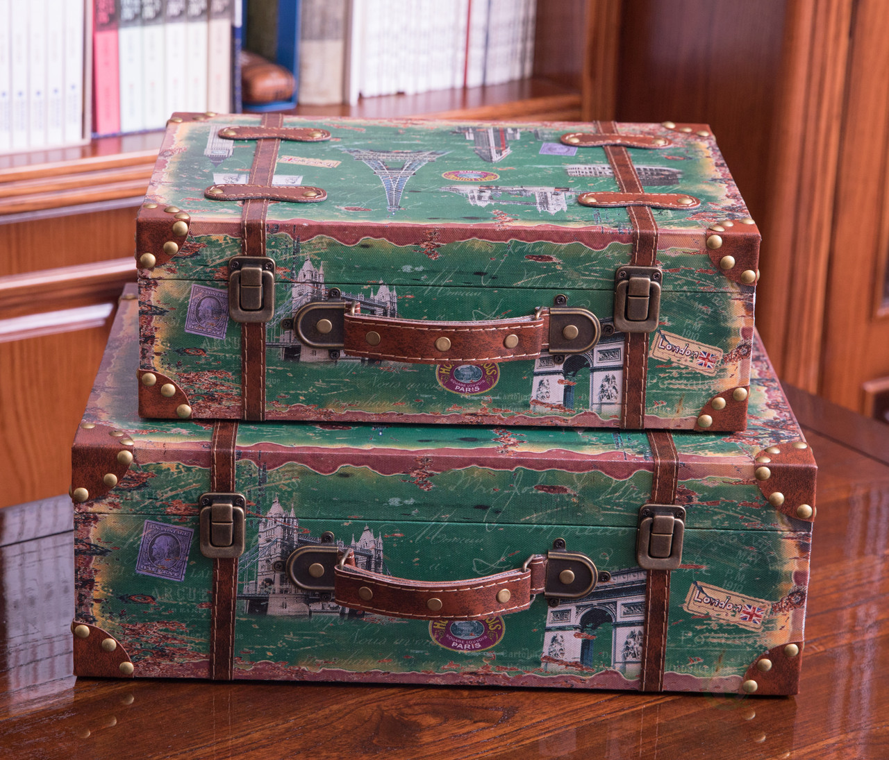 Buy Wholesale QI003086.2 Vintage Style European Luggage Suitcase-Set of 2