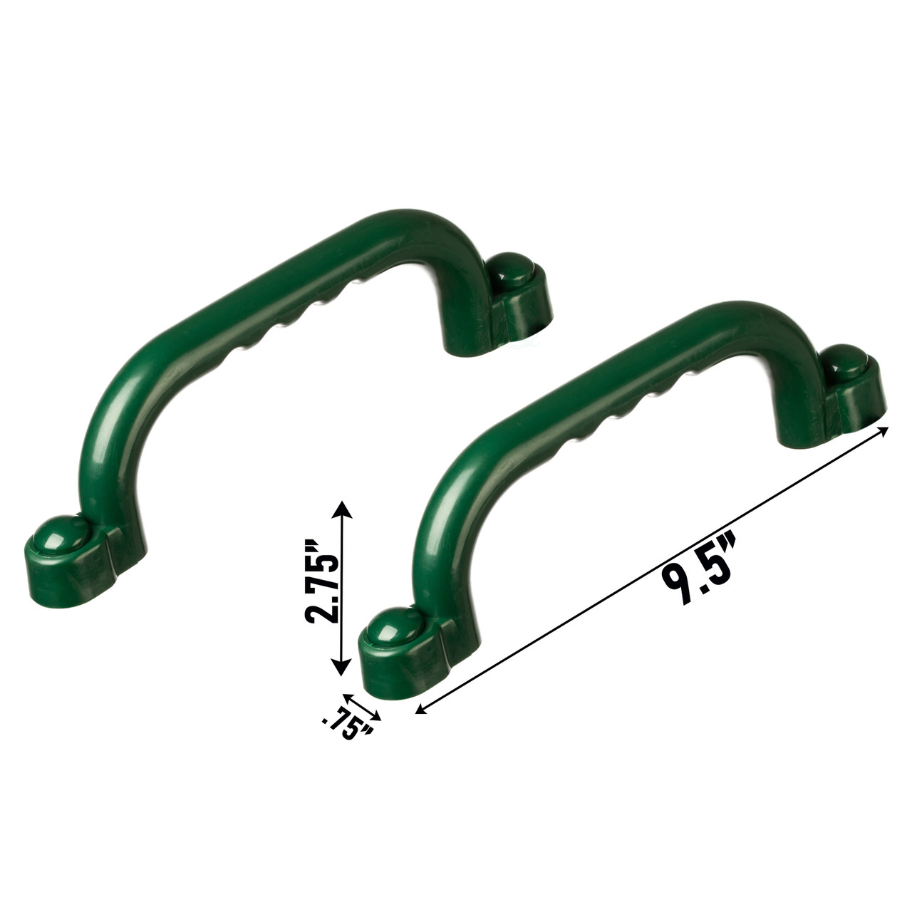 Green Plastic Safety Grab Handles Set, Kids Outdoor Play House Hand ...