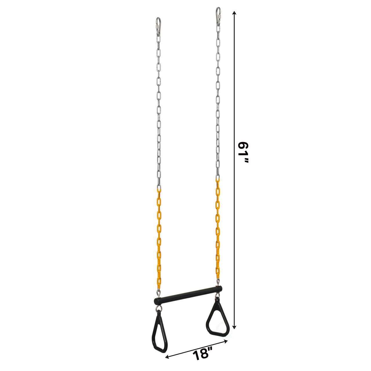 Outdoor Playground Gym Heavy Duty Kids Fun Hanging Trapeze Bar, Green ...