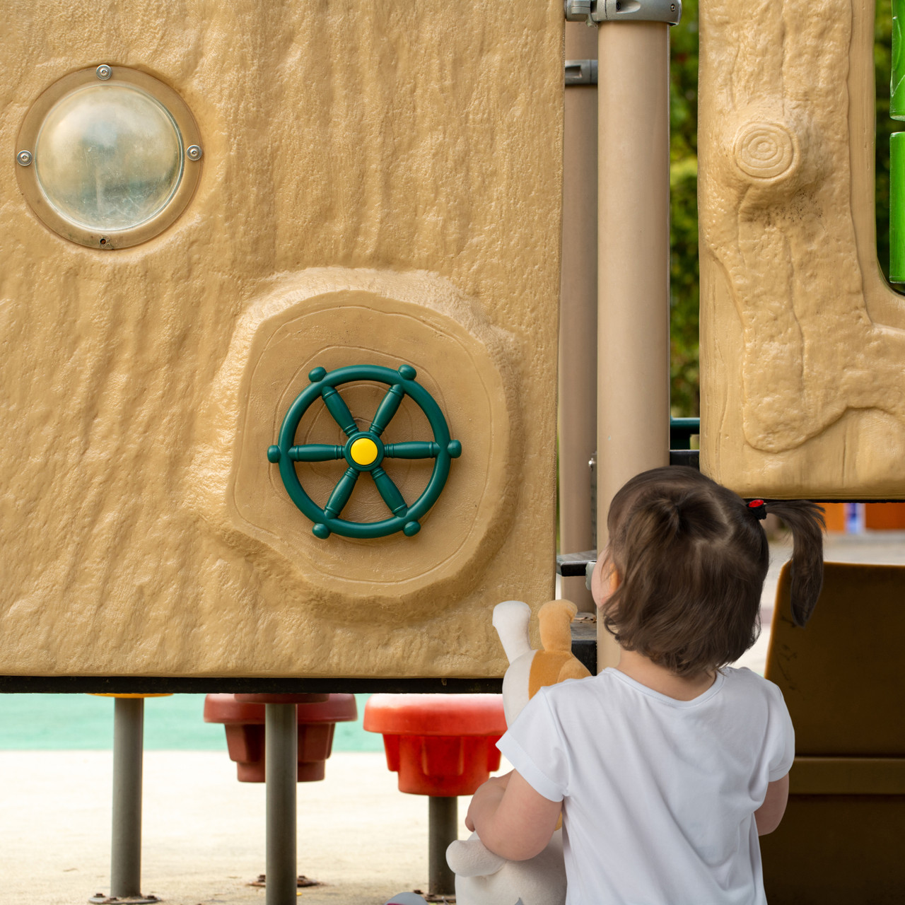 Kids Playground For Backyard Haconba 4 Pack Steering Wheel Playset ...
