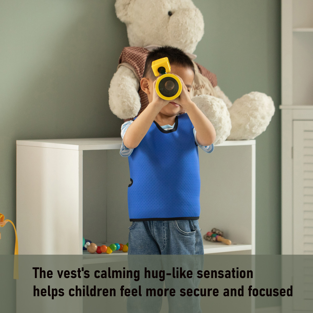 Breathable Sensory Compression Vest for Kids, Comfortable Pressure Vest ...