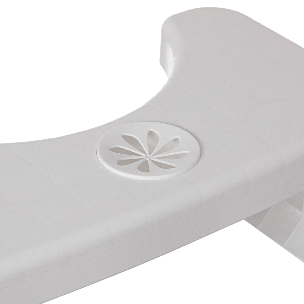 Portable Squatting Bathroom Potty Stool, White Poop Foot Stool, 6.25 ...