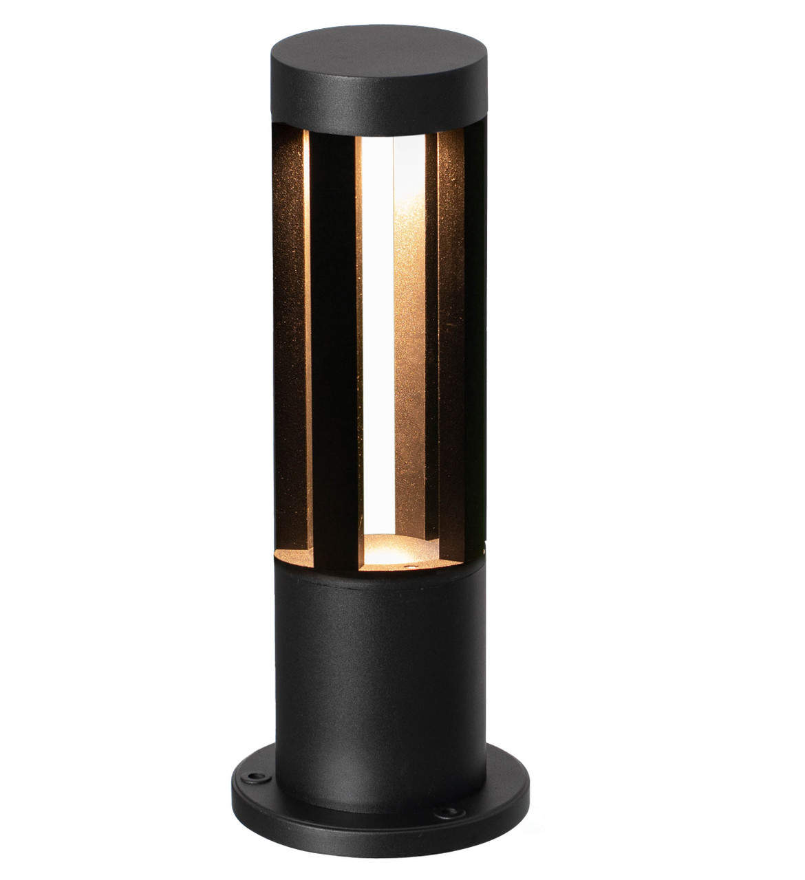 Gardenised Round LED Bollard Path Lights – Durable Decorative Aluminum ...