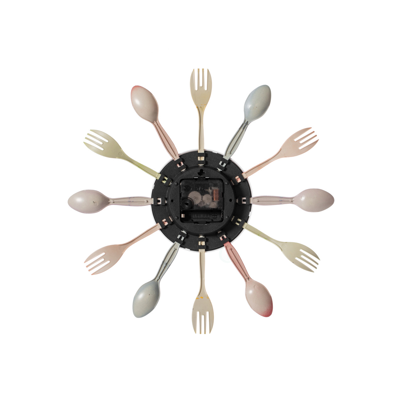 Decorative 3D Cutlery Utensil Spoon and Fork Wall Clock for Kitchen ...
