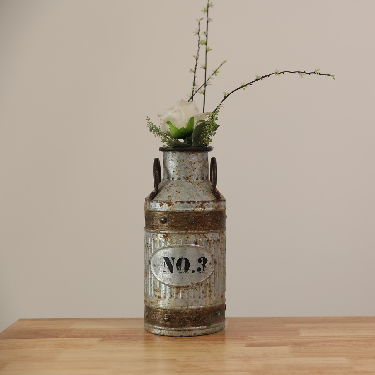 Buy Wholesale QI003292 Galvanized Metal Rustic Milk Can