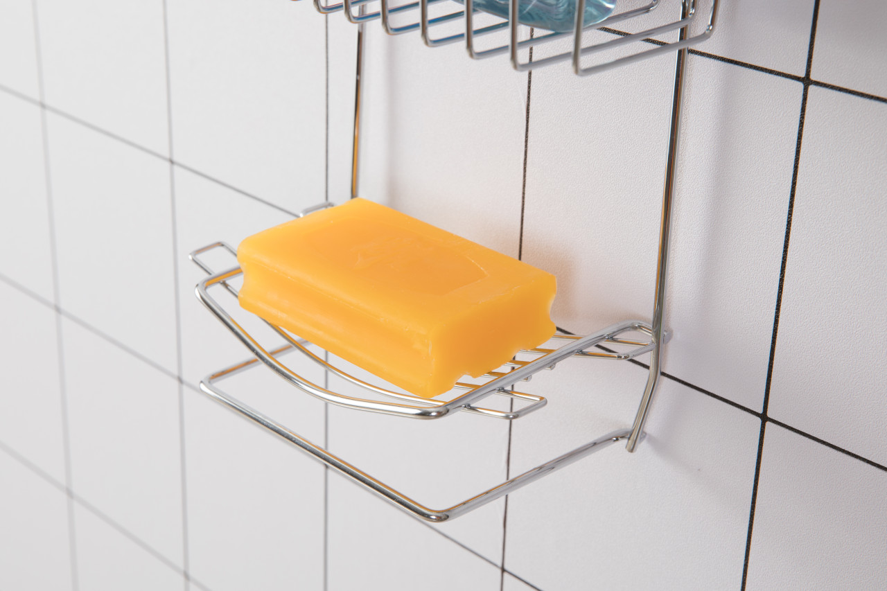 Buy Wholesale QI003490 Metal Wire Hanging Bathroom Shower Storage Rack