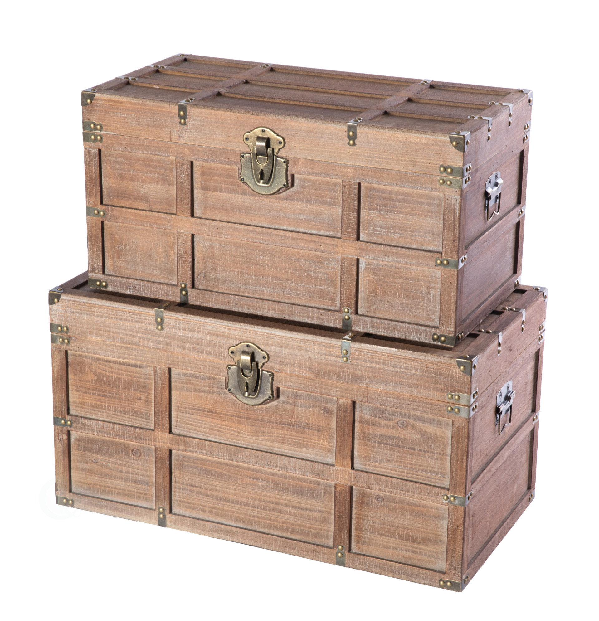 Buy Wholesale QI003943.S Rustic Large Wooden Storage Trunk with ...