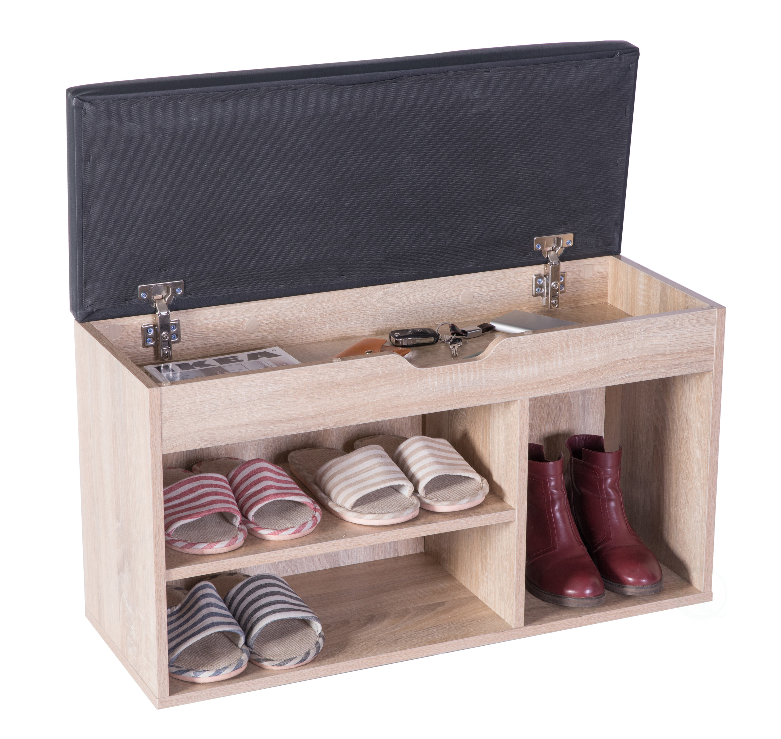 Buy Wholesale QI003280L Wooden Shoe Cubicle Storage Entryway Bench with ...