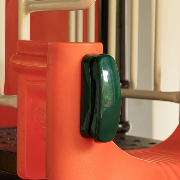 Plastic Kids Outdoor Gym Playground Playhouse Toy Phone Set, Green ...