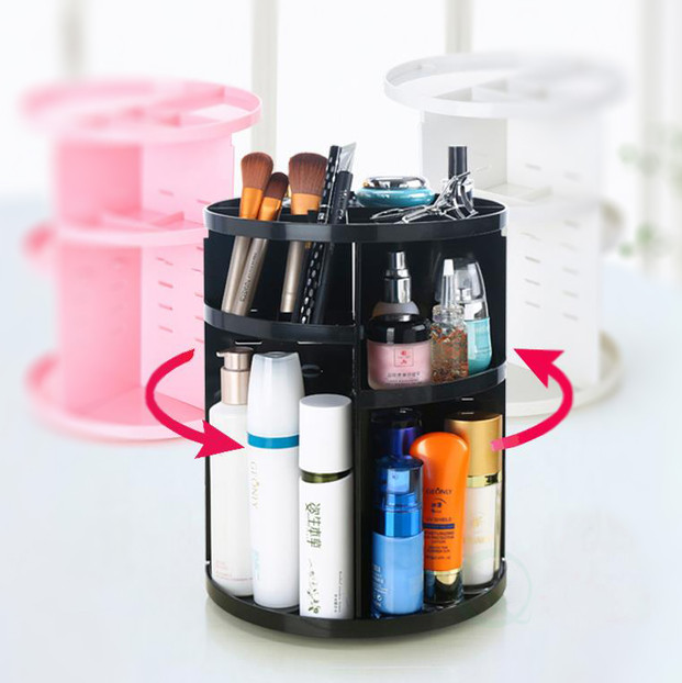 Buy Wholesale QI003297 Rotating Cosmetic Storage Tower/Makeup Organizer