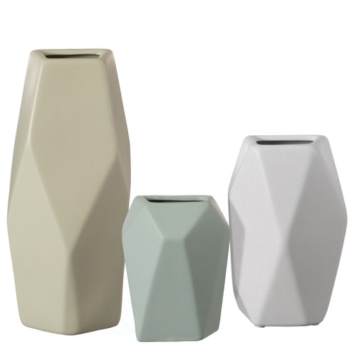 Buy Wholesale QI004349 Decorative Ceramic Multi Paned Vase, Modern ...