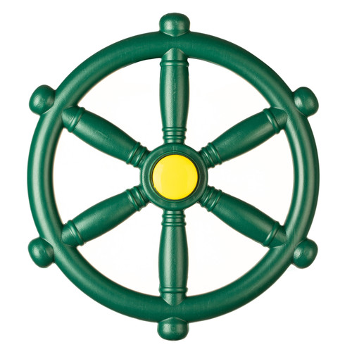 Green and Yellow Outdoor Playground Captain Pirate Ship Wheel, Plastic ...
