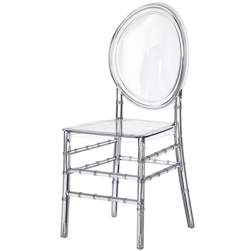 Modern Acrylic Crystal Ice Chair, Florence Dining Chair, Stackable ...
