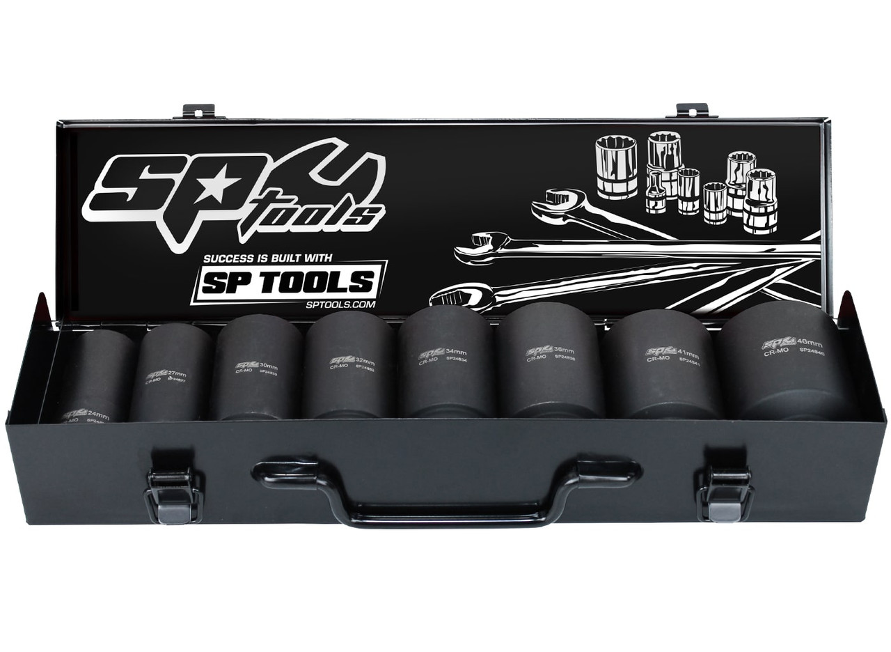 SP20420 SP SOCKET SET IMPACT 3/4DR DEEP 6PT 8PC METRIC