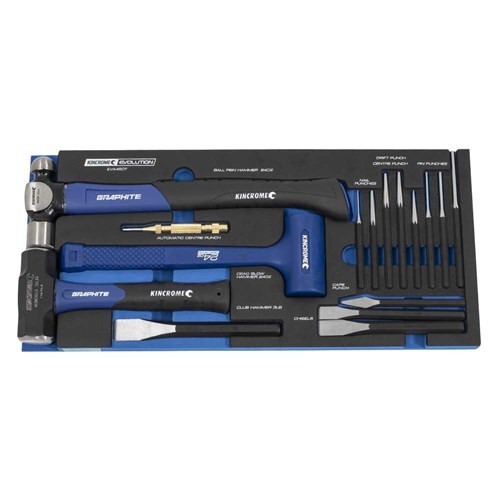 EVA450T, KINCROME EVA TRAY WITH STRIKING & PRYING TOOLS