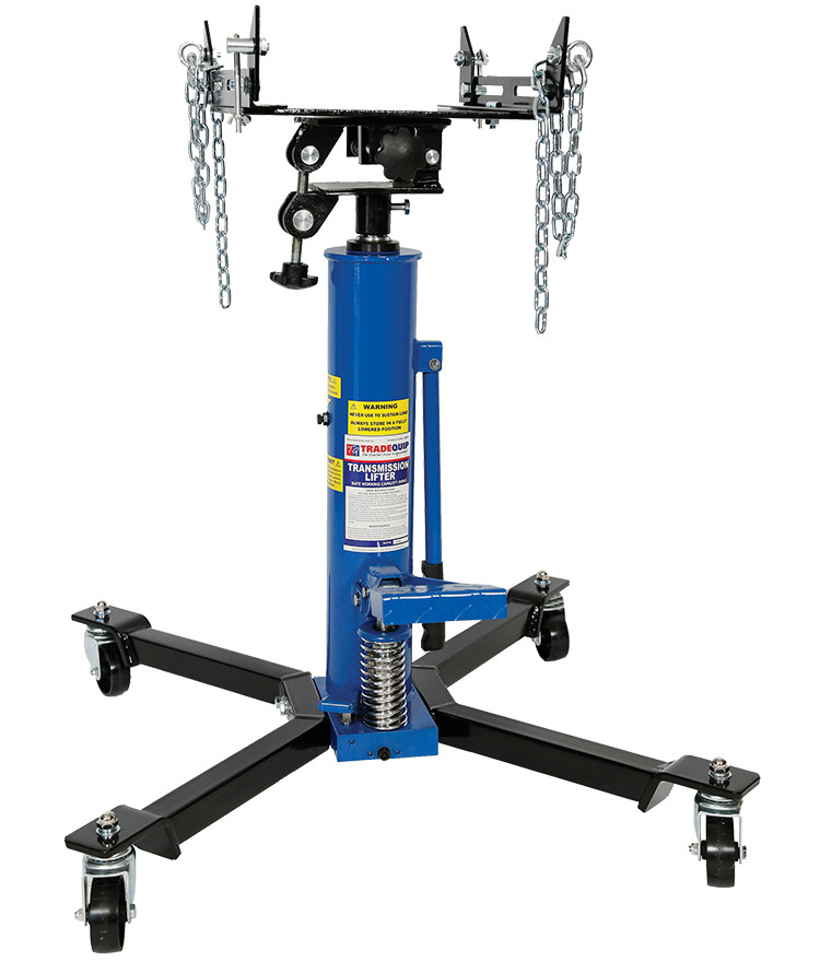 2049T, TRADEQUIP HYDRAULIC 500KG TRANSMISSION JACK 2 WAY TILT