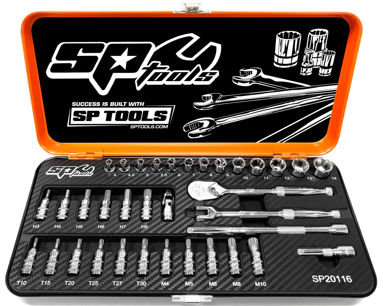 SP20116, Free Delivery! SP Tools 1/4" Metric 6pt Socket Torx* Spline ...