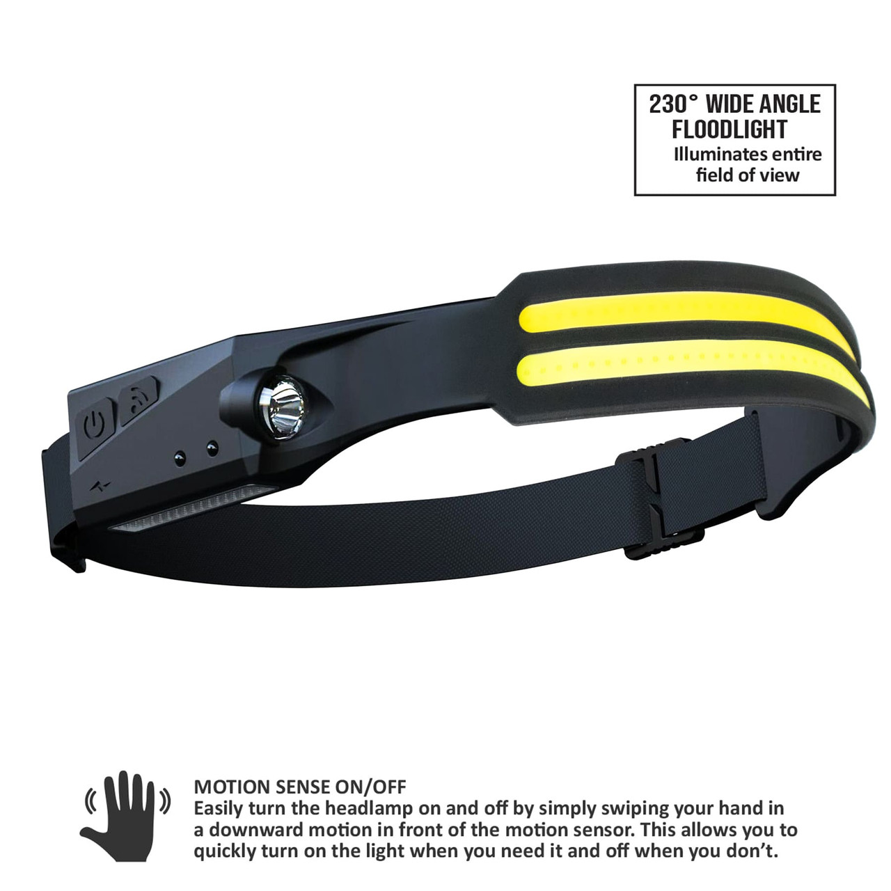 SP81463 | - SP Tools Headlamp Slimline Double Strip COB LED Motion ...