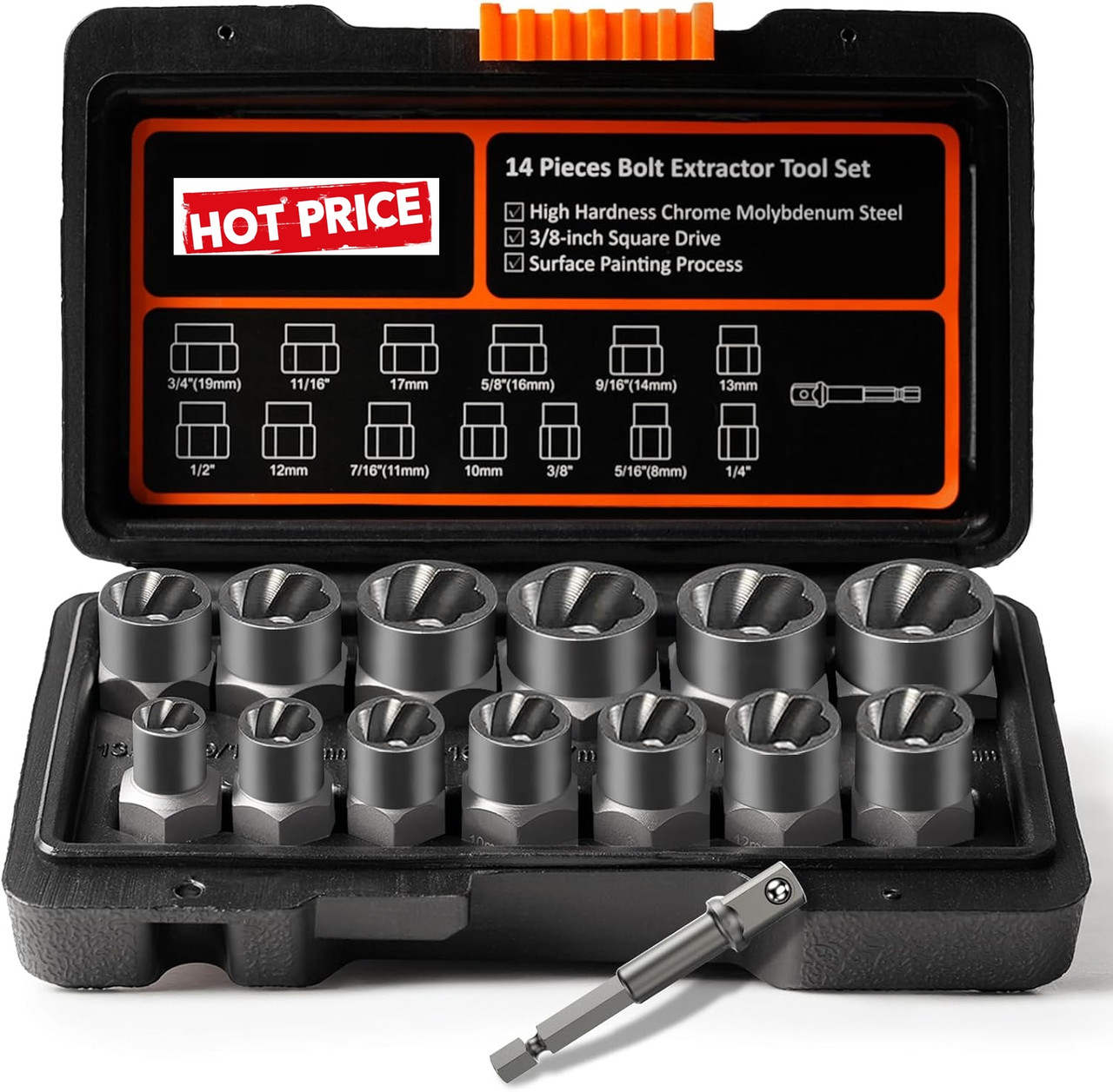 PSI Master Damaged Screw Bolt Extractor Set Hot Price!