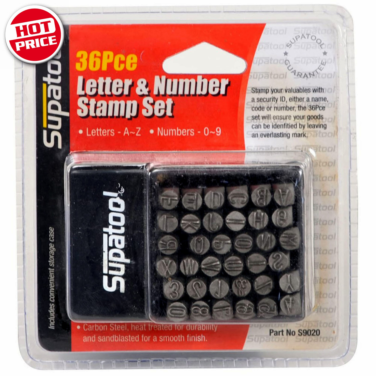 S9020 | STP 8mm 36pce Letter & Number Stamps BE QUICK! (S9020)