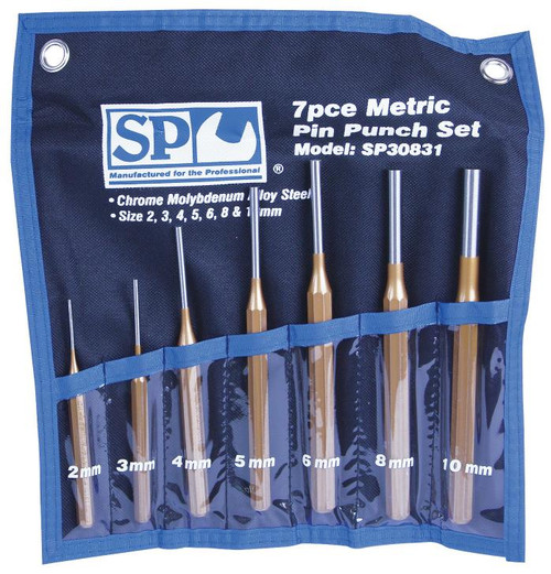 SP TOOLS 7PCE PIN PUNCH SET SP30831