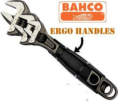 ADJUST390, Bahco New Ergo 3 Pack Adjustable Wrench Set BAADJUST390