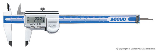 Accud Coolant Proof 1P67 8" (200mm) Digital Vernier AC-112-008-12