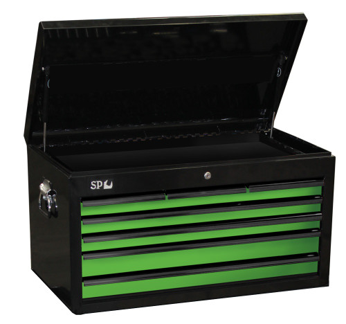 SP40122 SP Tools 7 Drawer Sumo Series Tool Box Black Green