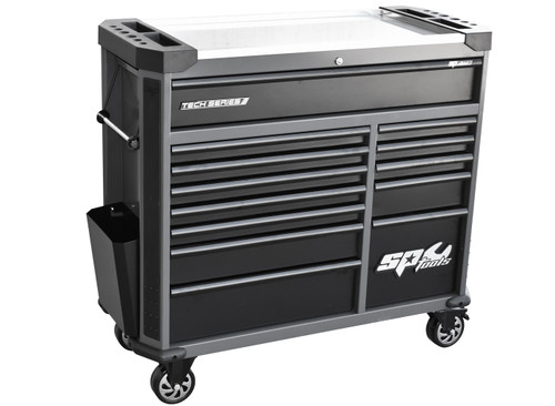 SP42356D, SP Tools Tech Series Roller Cabinet 13 Drawer Diamond Black.