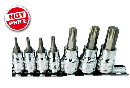 06527, Workforce In-Hex Torque Bit Set On Rail.