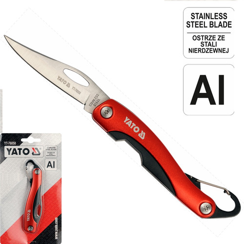 YT-76050, Yato Ultra Sharp Folding Utility Knife With Shackle