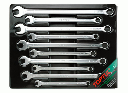 GAAF1008, Toptul Extra Long Combination Spanner Set Metric