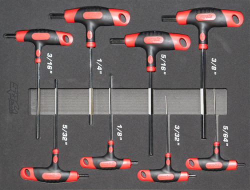 SP34708, SP Tools T-Handle Key Set Torx 8pc Housed In EVA Foam