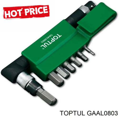 GAAL0803 , TopTul Hex Bit Set With Offset Handle