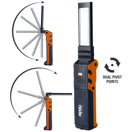 SP81447, SP Tools Work Light/Torch - COB LED - Slimline 270° Dual Fold