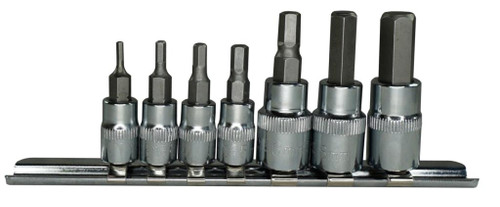 Transquip 7pce Metric Hex Sockets With Rail. New Replacement Item!