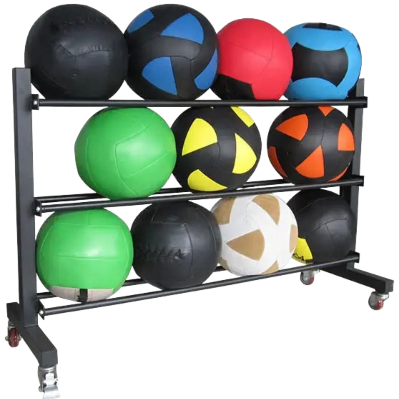 French Fitness 3 Tier Medicine & Slam Ball Rack - French Fitness