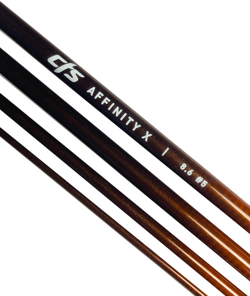 Affinity X 8'6" 5 Weight 4 Piece Rod Blank Golden Brown - FlySpoke