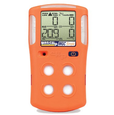 Multi Gas Clip Simple | 4-Gas Detector H₂S CO O₂ LEL