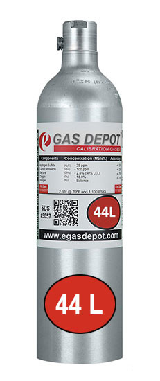 Sulfur Dioxide Calibration gas, SO2 Calibration Gas, Cal Gas, SO2 44L ...