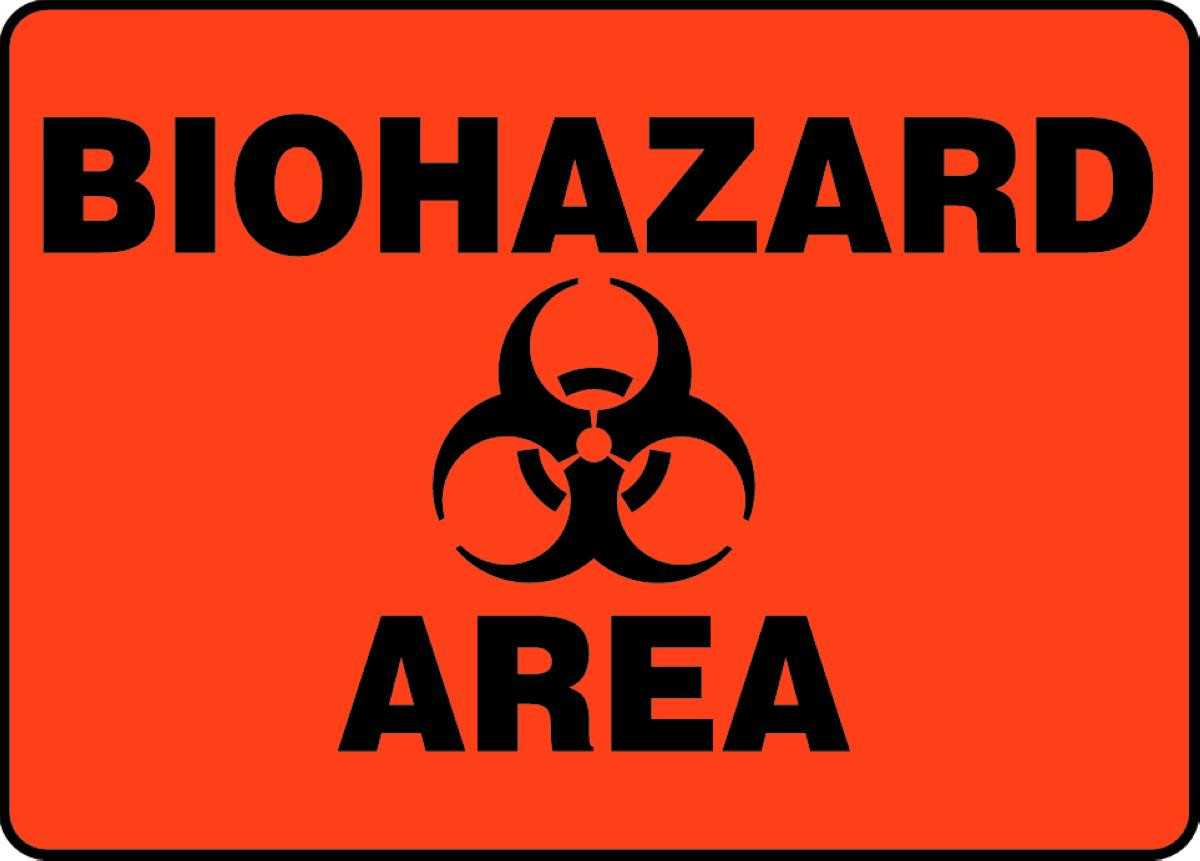 Biohazard Area Sign