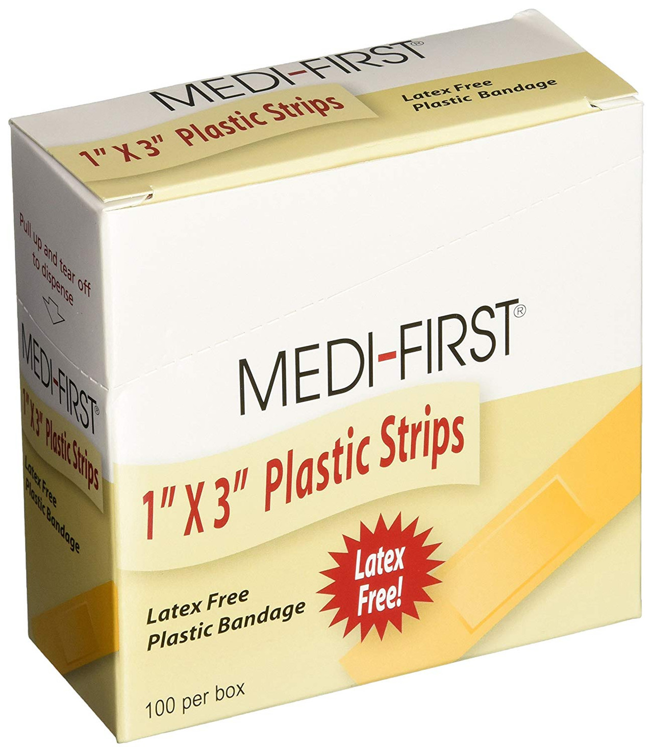 Waterproof Blue Water Proof Metal Detectable 1''x 3'' Bandages, 40 per box