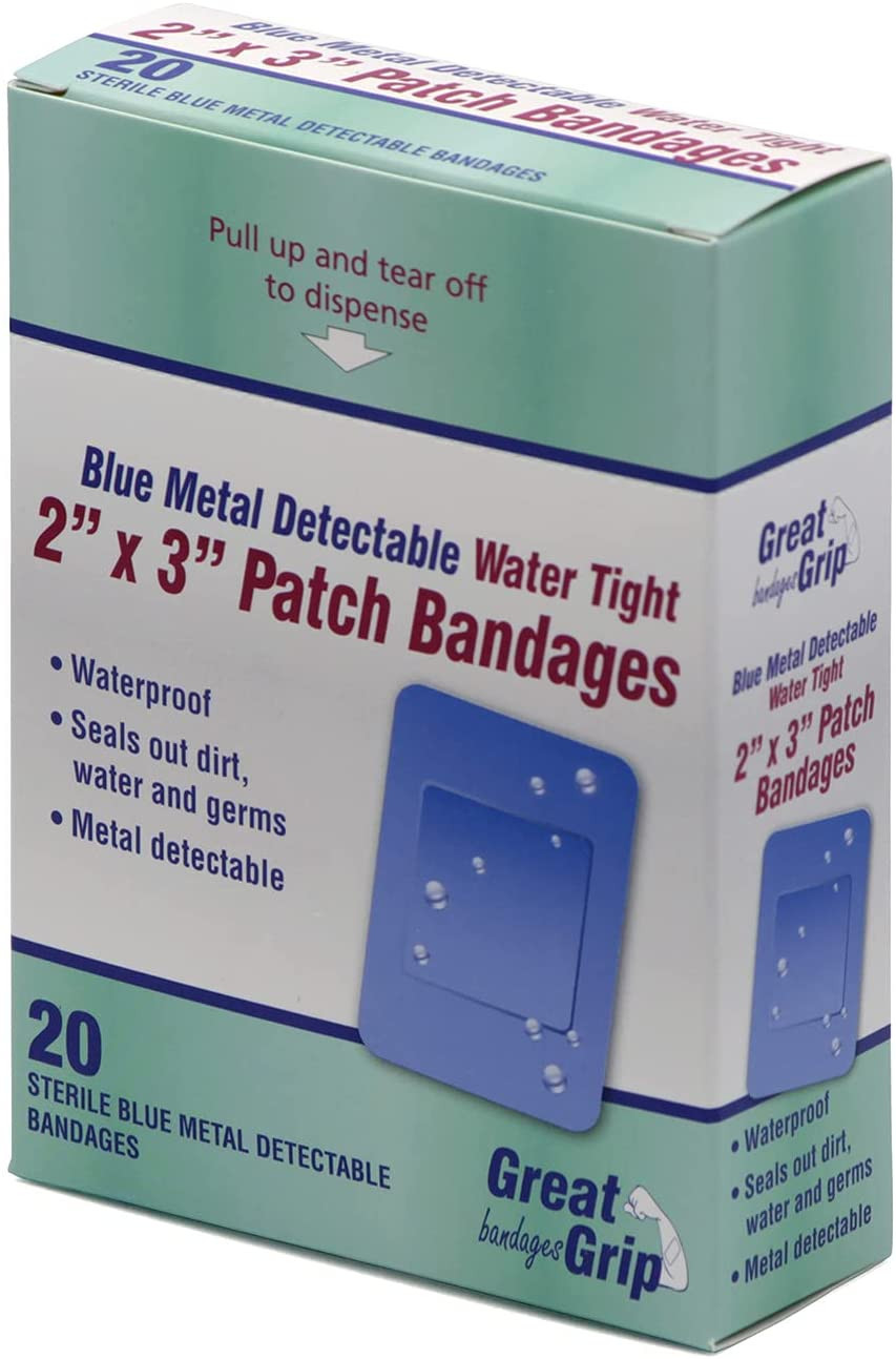 Hi Vis Blue Bandages are great for the food industry.