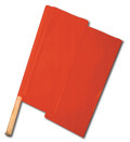 Warning Flags are brightly colored for easy visibility.