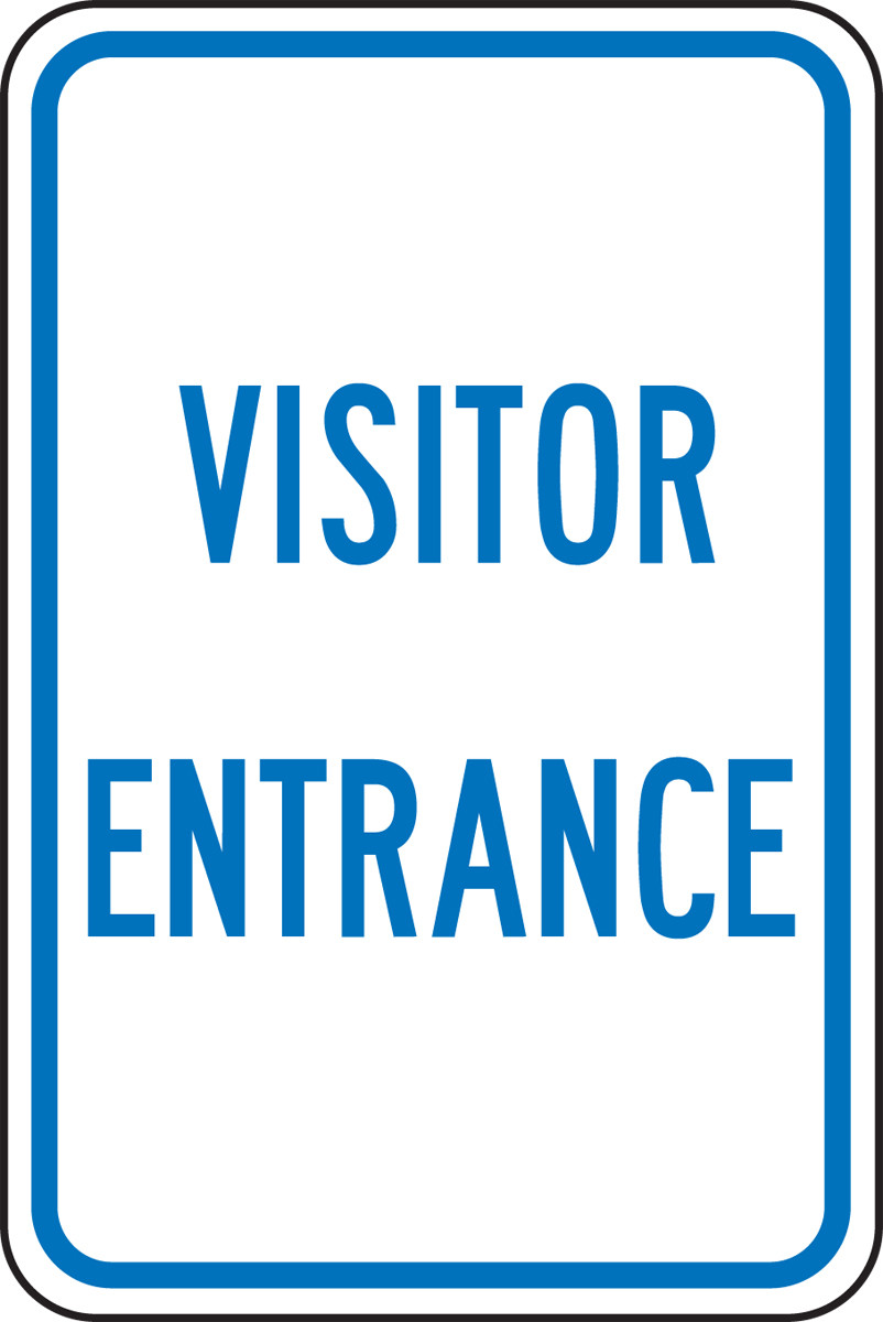 Visitor Parking Sign 18" x 12" Engineer Grade Reflective Aluminum