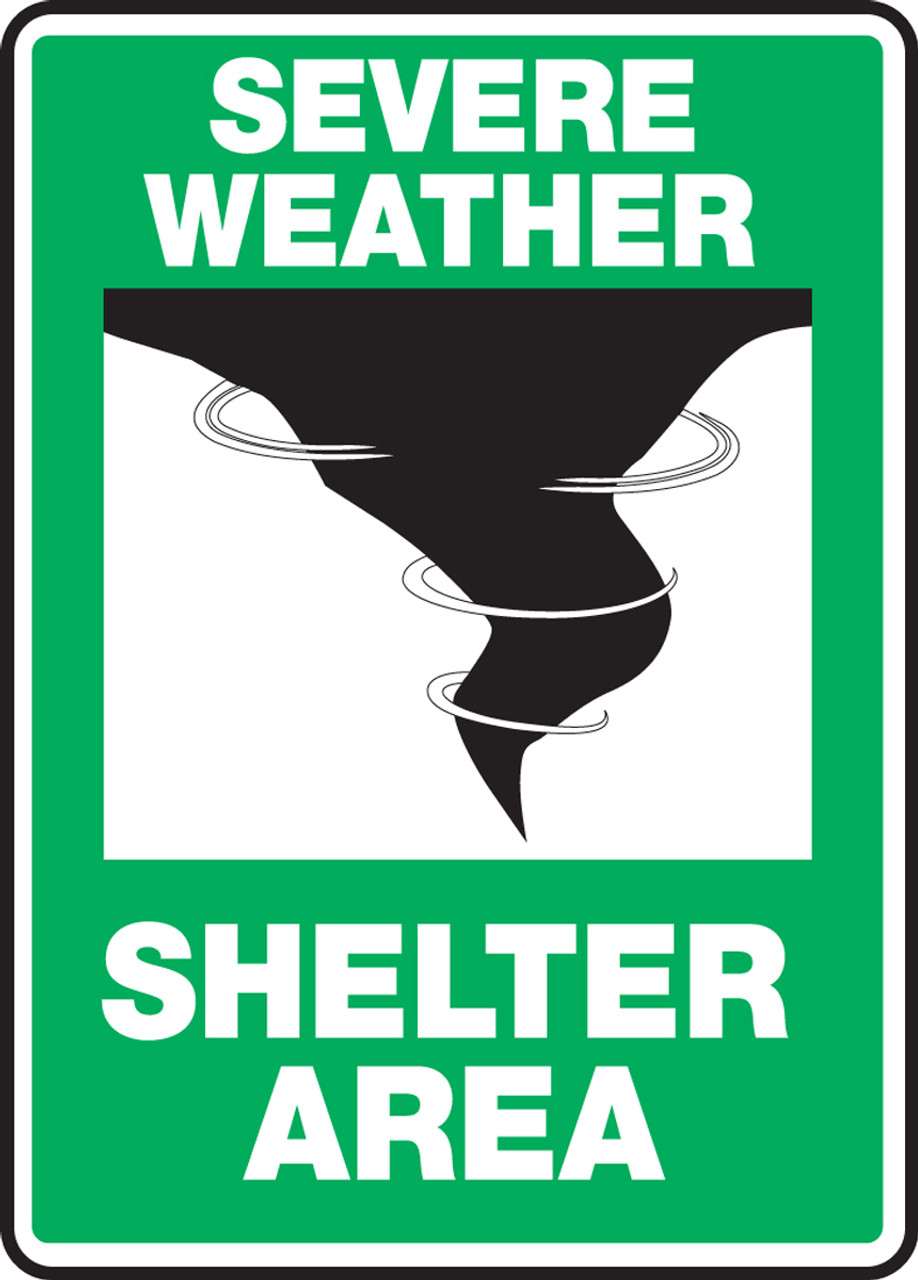 Severe Weather Shelter Area Sign severe-weather-shelter-area-sign
