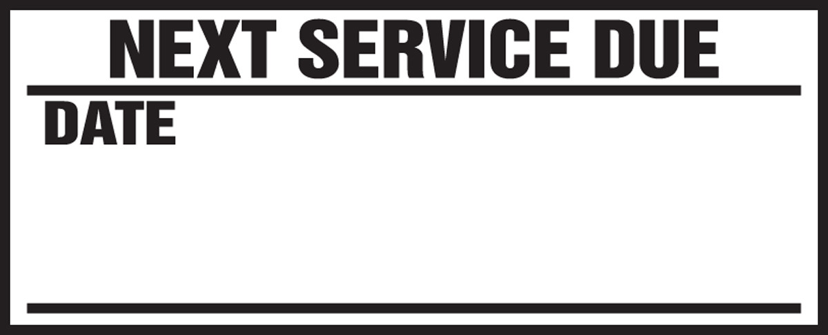 Next Service Due Date - First Aid and Safety Online