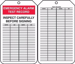 Emergency Alarm Test Record